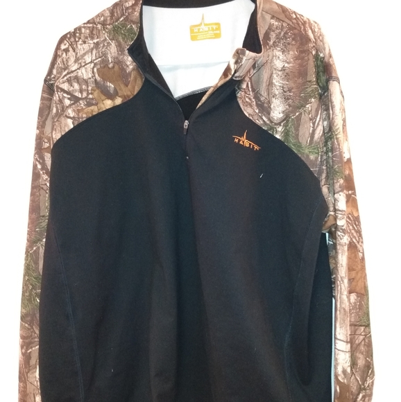 Habit | Shirts | Mens Habit Black And Camo 4 Zip Sweatshirt | Poshmark